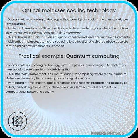 Optical Molasses Cooling Basics And Uses