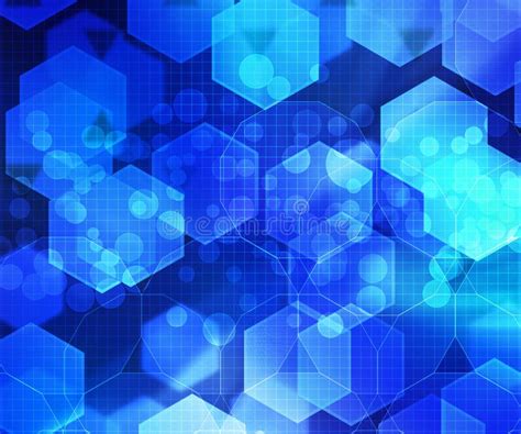 Hex Blue Abstract Background Stock Illustration Illustration Of Cool Business 28124439
