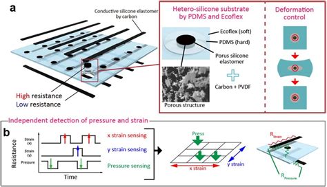 Stretchable Pressure Sensing Array For Independent Detection Of X And Y Download Scientific