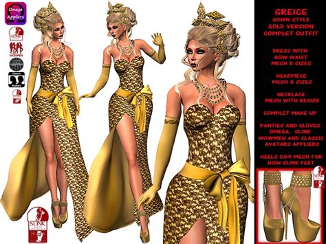 Second Life Marketplace Greice Gown Style Complet Outfit