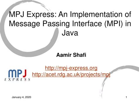 Ppt Mpj Express Java Implementation Of Mpi Parallel Programming Software Powerpoint
