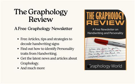 The Graphology Review Free Handwriting Analysis Newsletter The