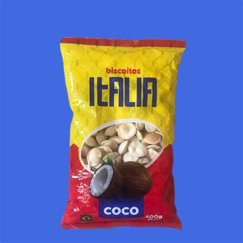 Biscoito De Coco Itália Poca Olho Poca Zoi Coquinho 400g Kit Com 5 Unidades Shopee Brasil