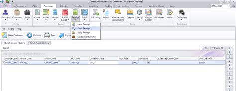 Connected Business Community Maintain Batch Invoice And Batch Credit