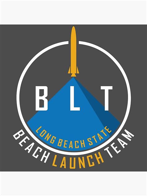 beach launch team logo poster by beachlaunchteam redbubble