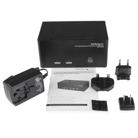 Startech Sv Tdviua Switch Black Techinn