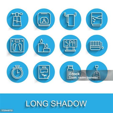 세트 라인 스톱워치 잎 문서 향수 우유 병 티백 불타는 촛불 사우나 버킷 국자 및 스파 살롱 간판 아이콘 벡터 0명에 대한 스톡 벡터 아트 및 기타 이미지 Istock
