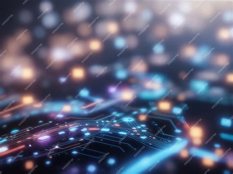 Abstract Lines And Dots Connection Technology Background Digital Data Connection And Big Data