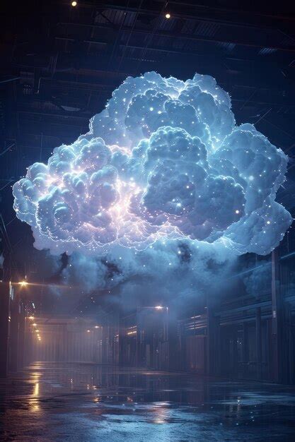 An Animation Of A Cloud Migration Process With Data Moving From