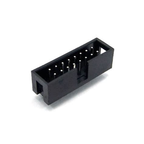 Conector Idc Header Macho 16 Vias 180 Graus