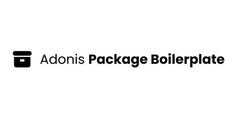Github Verfuladonis Package Boilerplate A Boilerplate For Adonisjs Packages