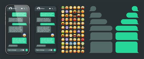 Smartphone Messaging App User Interface Royalty Free Vector