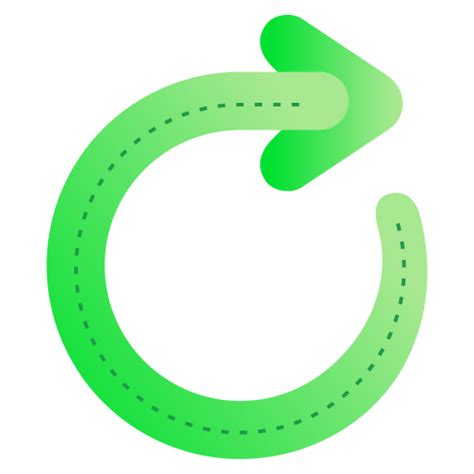 refresh arrow generic flat gradient icon