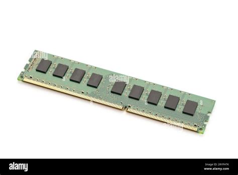 RAM Memory Module Isolated On White Background Computer Hardware Stock Photo Alamy