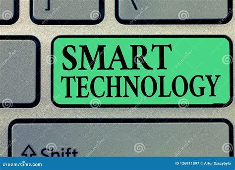 Handwriting Text Writing Smart Technology Concept Meaning Gadgets Or Device That Has A Built In