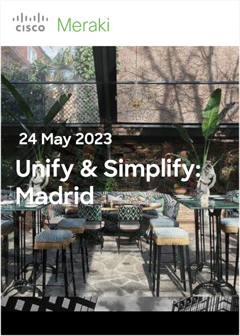 Unify Simplify Evento Cisco Meraki