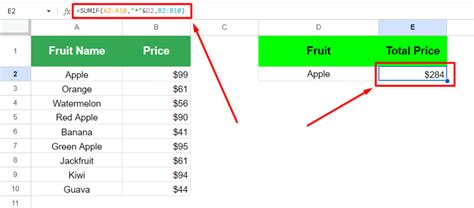 How To Use The SUMIF Function In Google Sheets With Examples