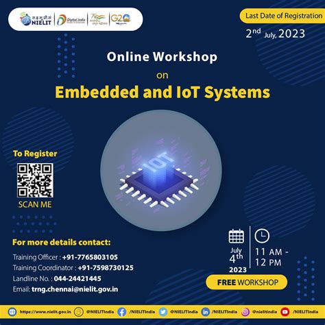 Nielit India On Linkedin Embeddedsystems Iot Onlineworkshop