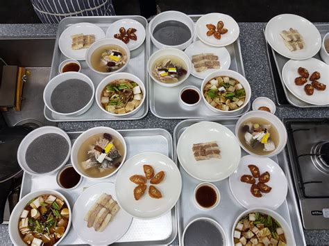 한식조리기능장 실기메뉴 흑임자죽 용봉탕 사슬적 장김치 만두과 학원소식