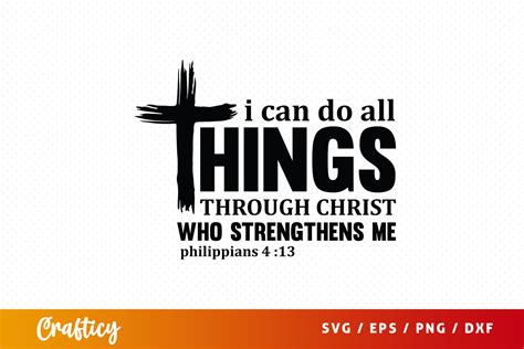 I Can Do All Things Through Christ Who Afbeelding Door Graftify