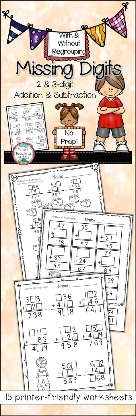 Missing Digits In Addition And Subtraction Problems Addition And Subtraction Subtraction
