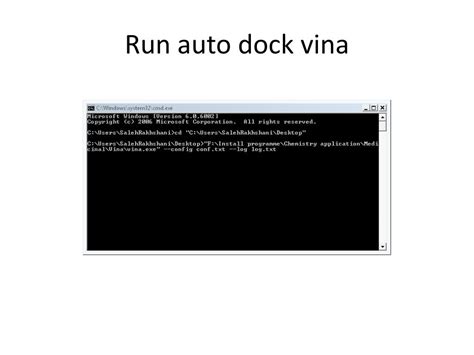 Ppt Docking With Auto Dock Vina Powerpoint Presentation Free
