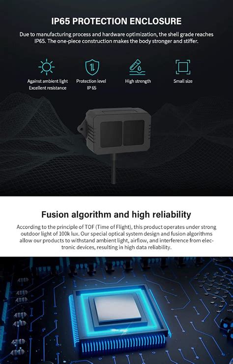 Tf02 I Lidar Sensor 40m Medium Range Distance Single Point Ranging Finder Module Compatible With