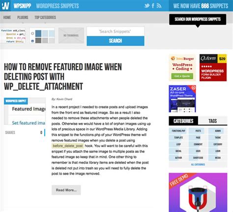 Places To Get WordPress Snippets Curiosita Labs