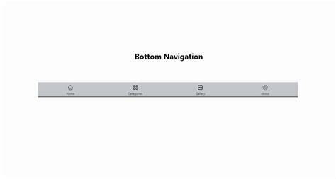 Bottom Navigation Tailwind Component