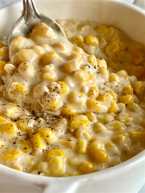 Homemade Creamed Corn Quick And Easy Sweet Little Bluebird