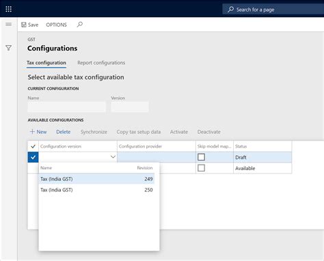 Define A Tax Configuration And Deploy It To Legal Entities Finance Dynamics Microsoft