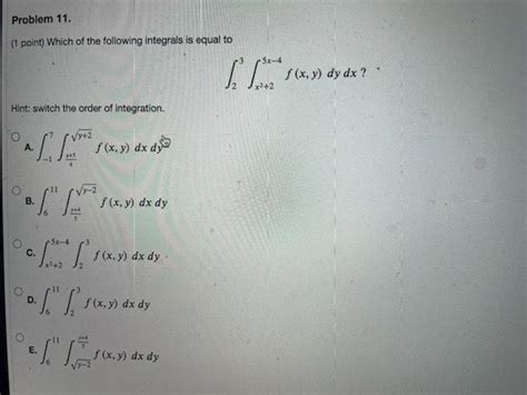 solved problem 11 1 point which of the following