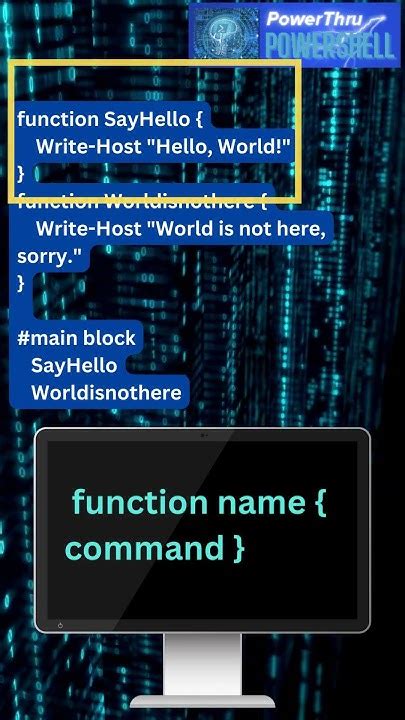 Function How To Create A Powershell Function Powershell Powershellscripting Programming