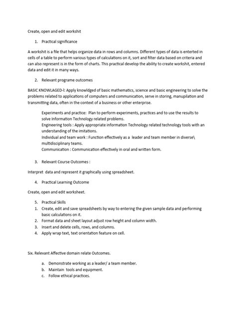 Practicle 4 Pdf Spreadsheet Worksheet