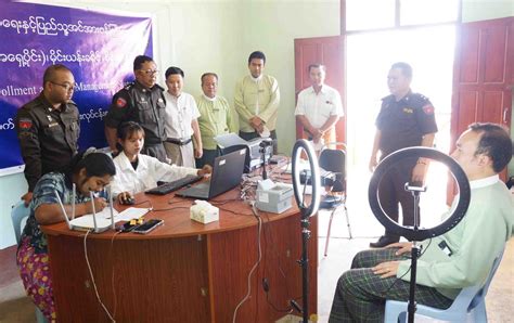 မိုင်းယန်းမြို့၌ Biometric အချက်အလက်ကောက်ယူခြင်းနှင့် Uid နံပါတ်ထုတ်ပေးခြင်းလုပ်ငန်းများ စတင