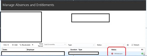 We Need To Know Table Which Stores Absence Status — Cloud Customer Connect