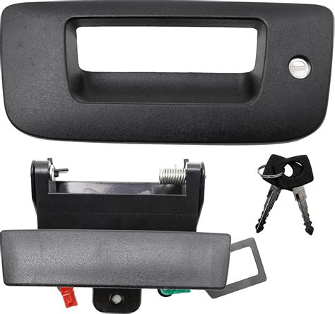 Hoypeyfiy Tailgate Handle Bezel Lock Kit Tail Gate Liftgate Handle Lock
