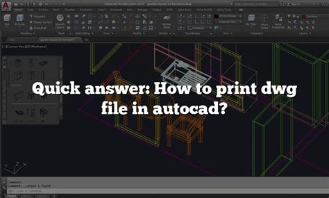 Quick Answer How To Print Dwg File In Autocad