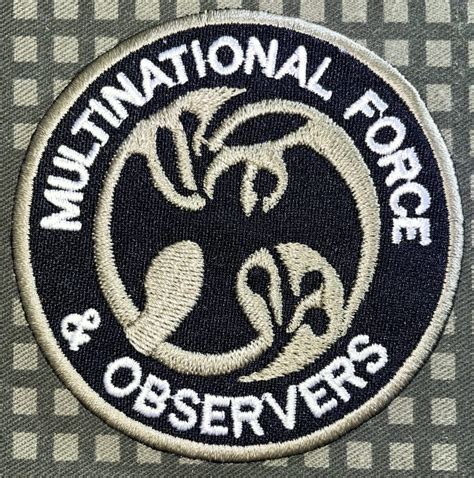 Multinational Force And Observers Patch Black 3 Decal Patch Co