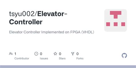 GitHub Tsyu Elevator Controller Elevator Controller Implemented On FPGA VHDL