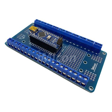 ชุดบอร์ด Din Rail Arduino Screw Terminal Expansion