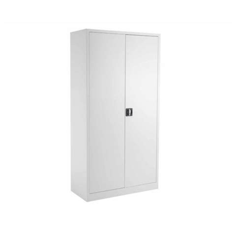 Tc Office Talos Double Lockable Door Steel Cupboard With 4 Shelves 1790mm Height