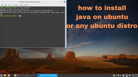 How To Download Java On Ubuntu Or Ony Ubuntu Distro Youtube
