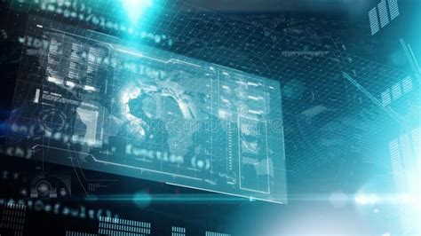 Animation Of Data Processing With Scope Scanning On Screen Over Cityscape Stock Video Video Of