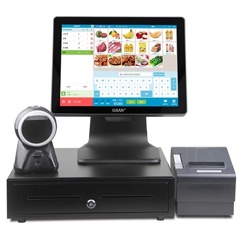 All In One Point Of Service Cashier Pos System Machine Cash Registers Complete Pos System And