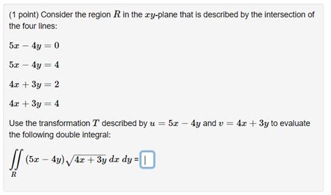 Solved Consider The Region R In The Xy Plane That Is Chegg