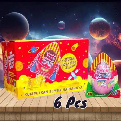 Jual Choki Choki Suprise Rocket Spesial Edition Spongebob 1 Box Isi 6 Pcs Shopee Indonesia