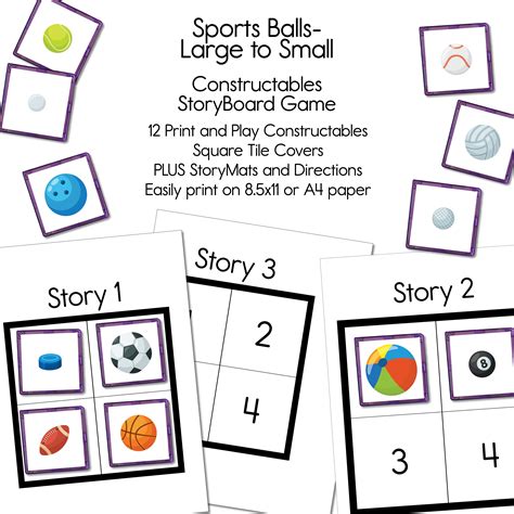 Sports Balls Constructables Storyboard Game Practically Playing