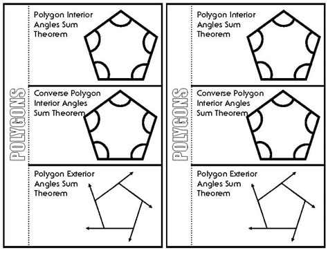 Geometry Interactive Notebook Postulates Theorems Definitions Note