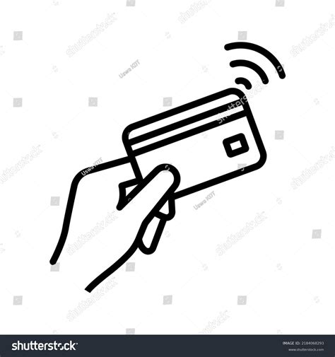 Nfc 지불 아이콘 무접촉 결제를 위한 스톡 벡터로열티 프리 2184068293 Shutterstock